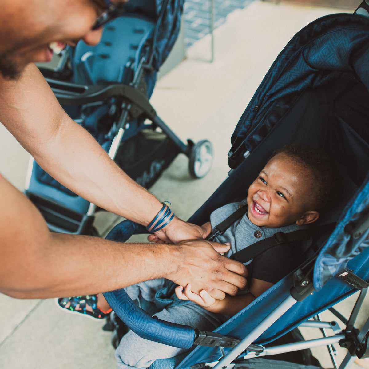 Monbebe Breeze Lightweight Compact Baby Stroller - Navy Camo Green ...